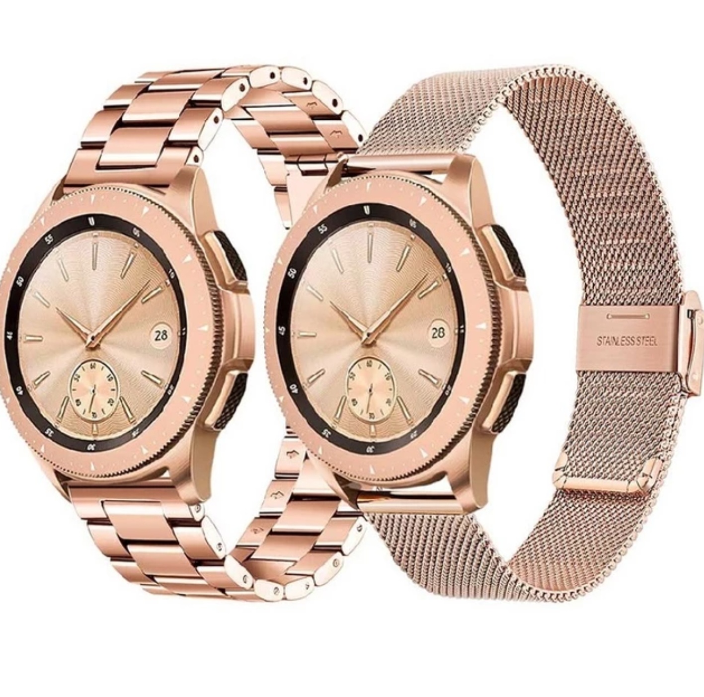 Metalne rose gold narukvice Classic/Mesh 20 mm – Smart Watch Narukvice ...